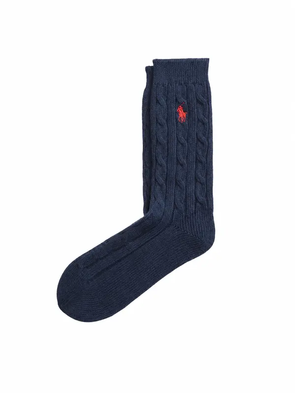 Ralph Lauren Bci Combed Cotton True Cable - Navy