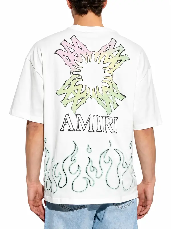 Amiri Ma Quad Flames Os Tee