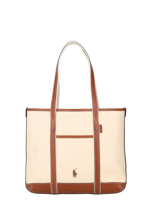 Ralph Lauren Canvas/leather Sm Shp Tte Tte Sma