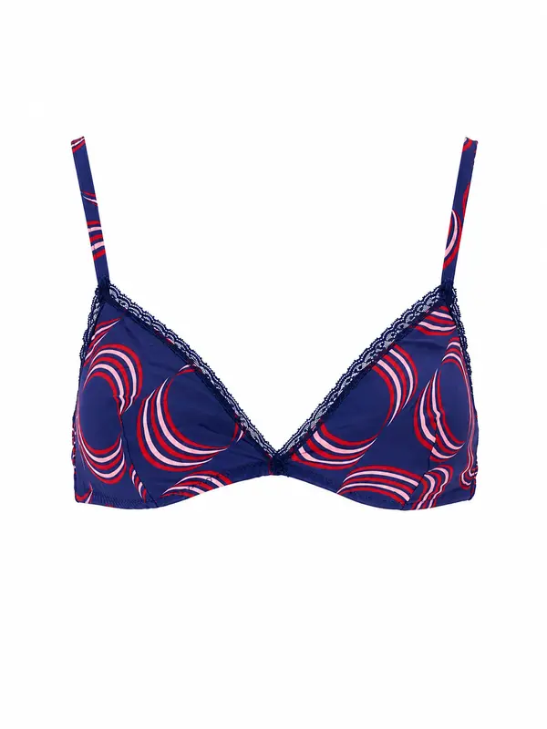 LAURA URBINATI Bra Crepe Chine Stretch Print