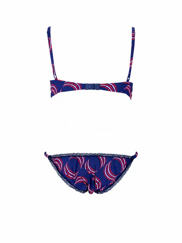 LAURA URBINATI Bra Crepe Chine Stretch Print