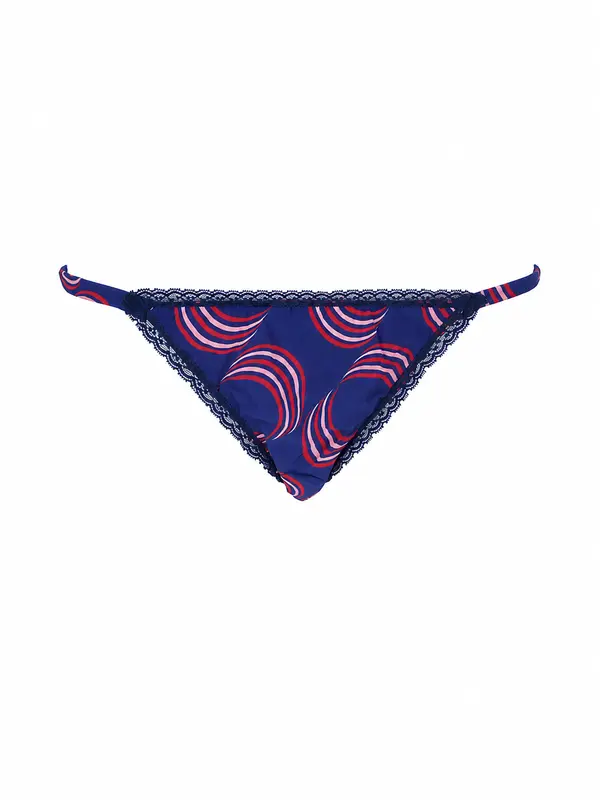 LAURA URBINATI Slip Crepe Chine Stretch Print Ink - Blu