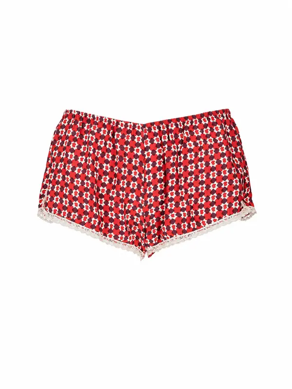 LAURA URBINATI Silk Culotte - Red