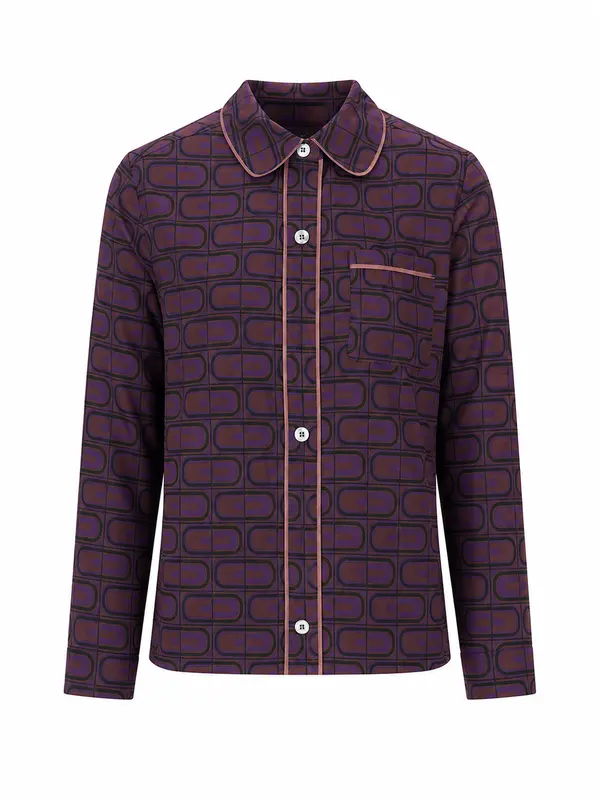 LAURA URBINATI Pigiama Shirt - Purple