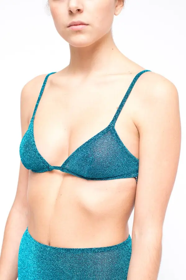 LAURA URBINATI Reggiseno Triangolo Nudo Turchese