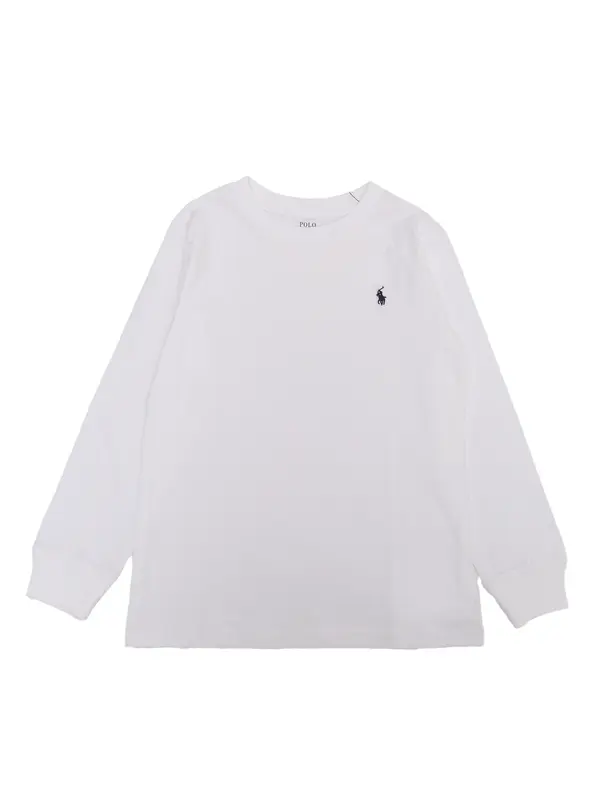 Polo Ralph Lauren Ls Cn Knit Shirts T Shirt - White