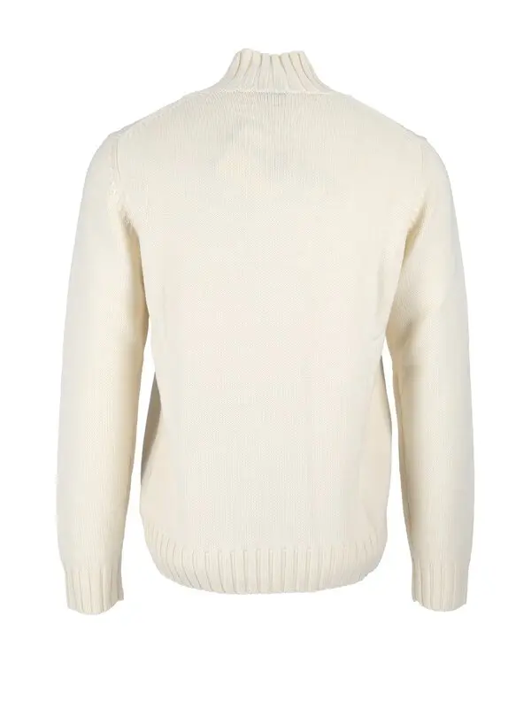 BALLANTYNE T Neck Pullover - White