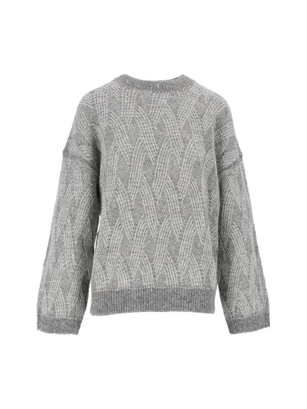 Peserico Knitted Sweater - Grey