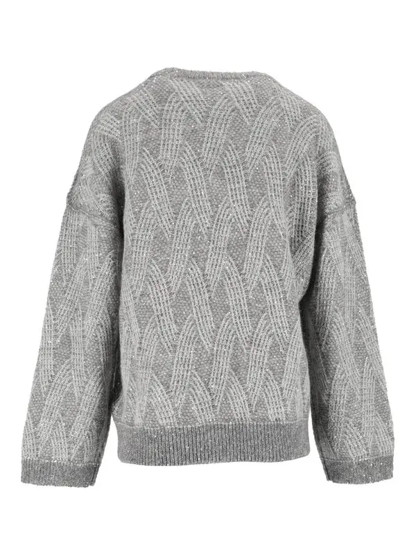 Peserico Knitted Sweater - Grey