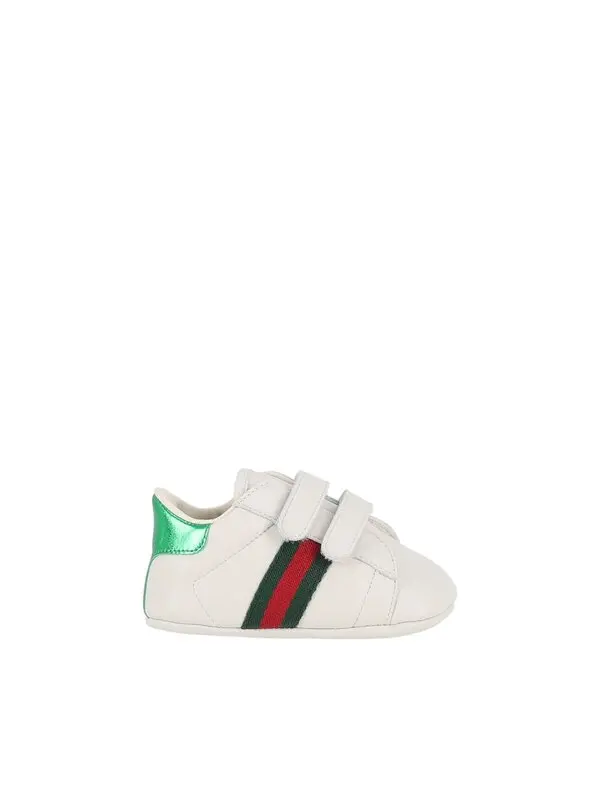 Gucci Baby New Ace Snkr Lth W/web