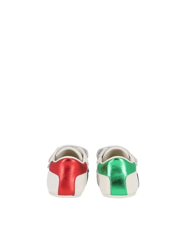 Gucci Baby New Ace Snkr Lth W/web