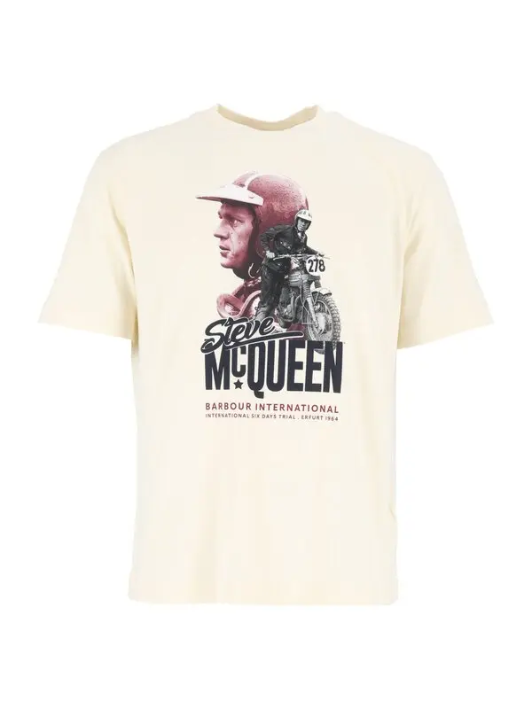 Barbour Smq Rainey Graphic T Sh - White
