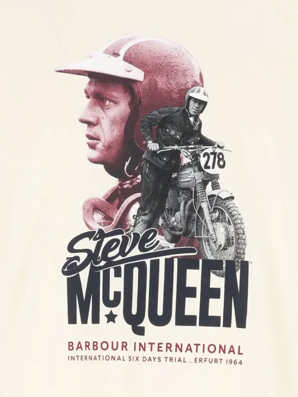 Barbour Smq Rainey Graphic T Sh - White