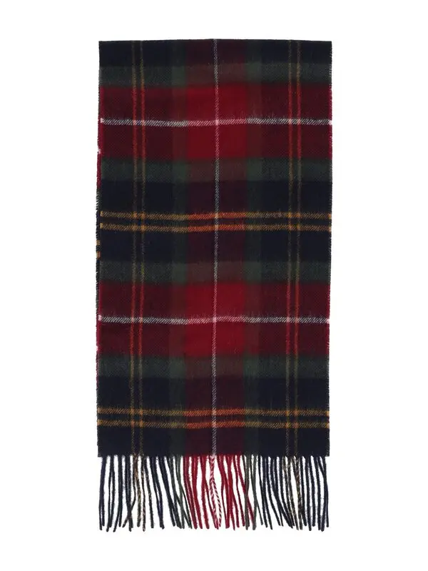 Barbour Wool Cashmere Tartan Scarf