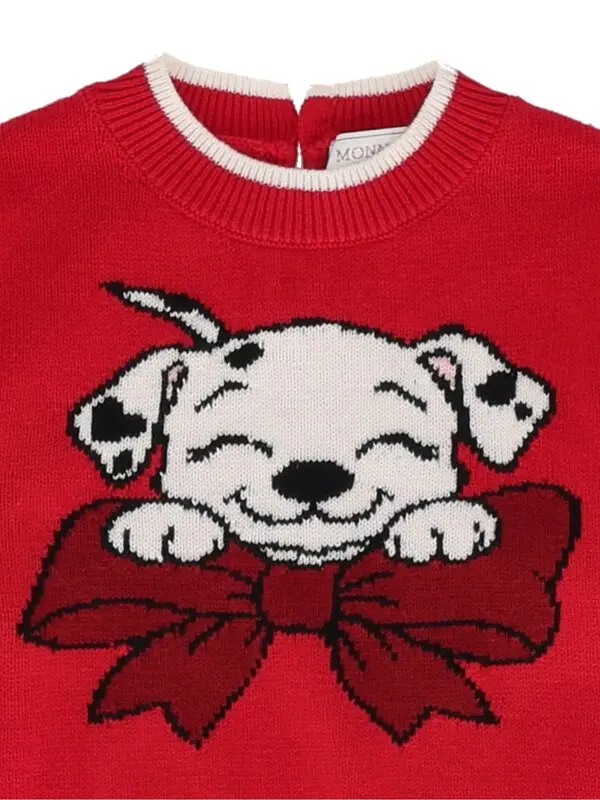 Monnalisa Pull Intarsio Dalmata Woo