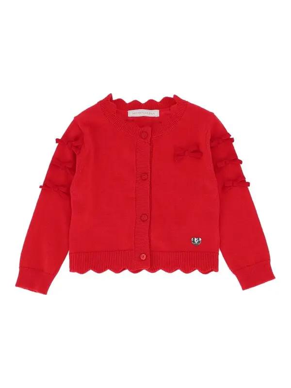 Monnalisa Cardigan Fiocchini Cotone