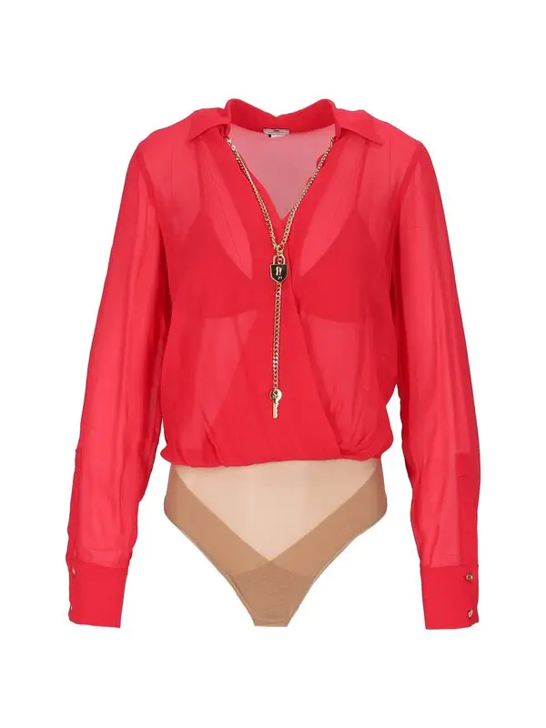 Elisabetta Franchi Camicia A Body - Red