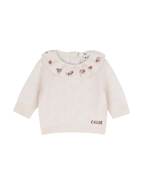 Chloé Completo Pull+pantalone - White