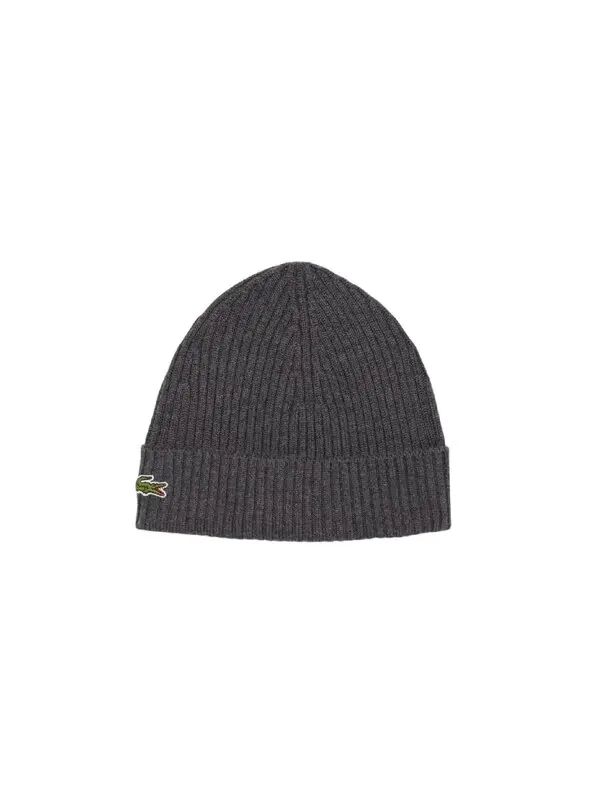 Lacoste Pitch Chine Knitted Caps - Grey