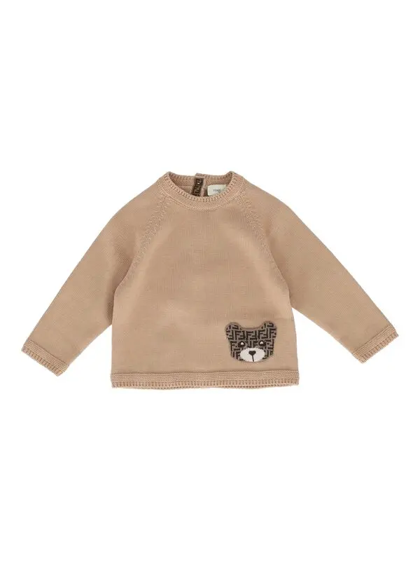 FENDI JR Wool Bear Knitwear