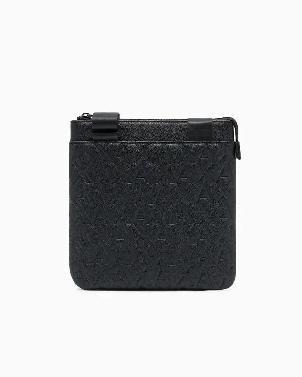 Armani Exchange Monogram-embossed Messenger Bag