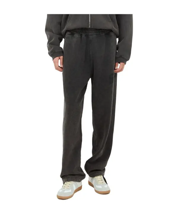 StÜssy Faded Graphic Print Mid-rise Track Pants - Grey