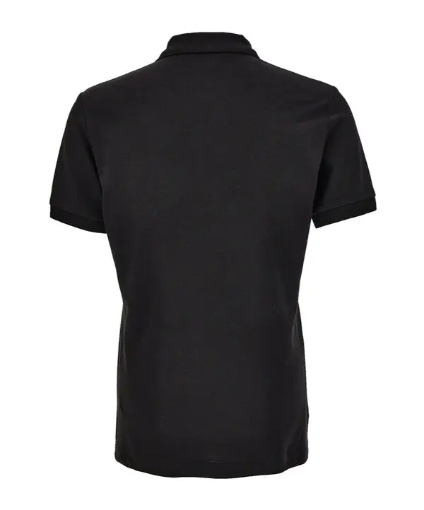 Versace Logo Plaque Short-sleeved Polo Shirt