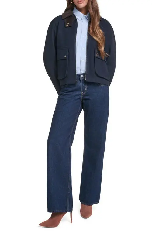LEVI'S Zip Front Jacket - Navy