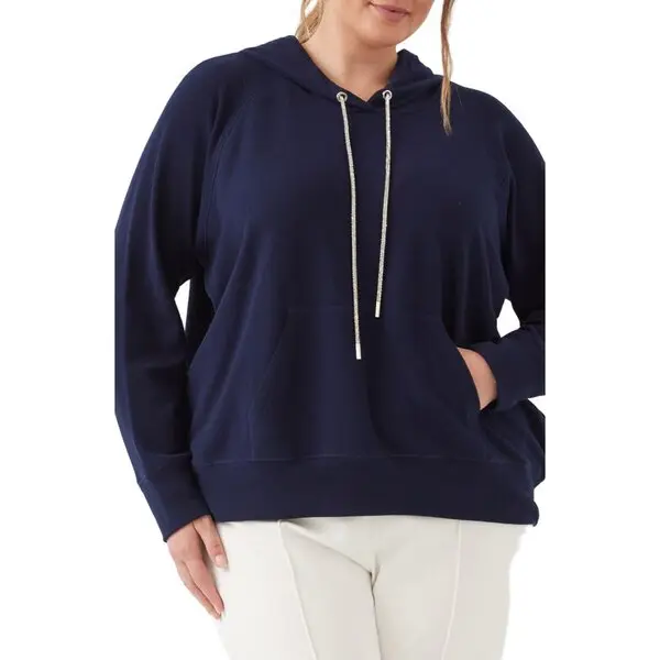 Karen Kane Rhinestone Drawstring Hoodie