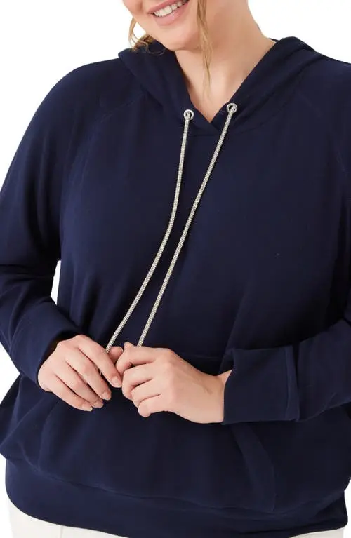 Karen Kane Rhinestone Drawstring Hoodie