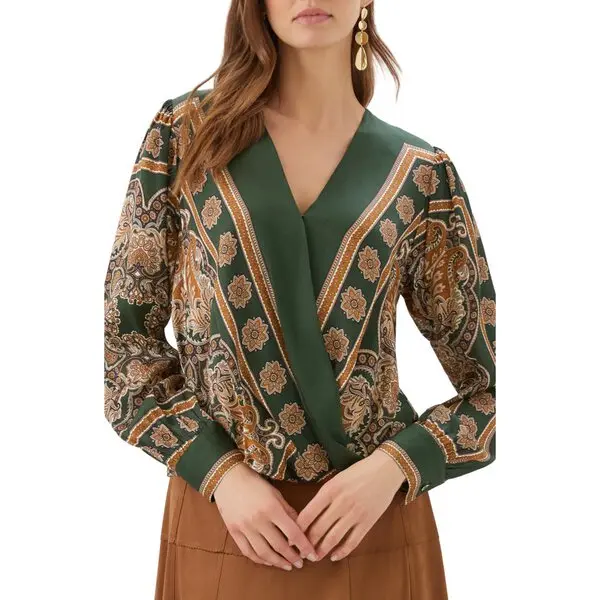 Karen Kane Drape Front Top