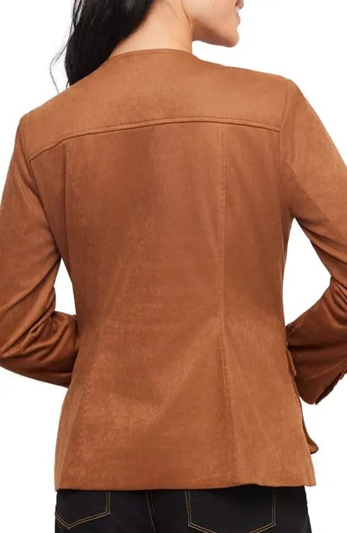 Karen Kane Faux Suede Cargo Jacket