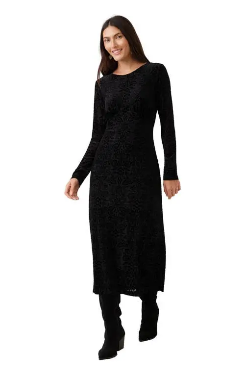 Karen Kane Velvet Burnout Midi Dress
