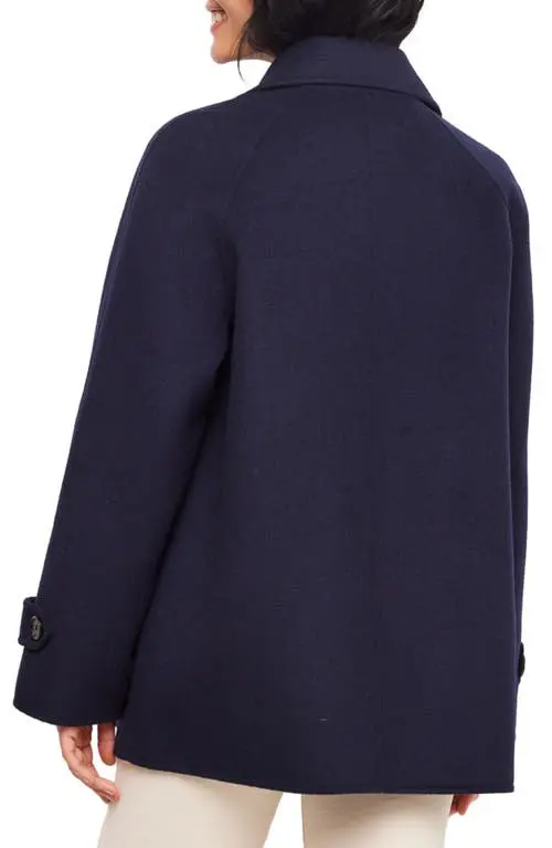 Karen Kane Brushed Wool Blend Peacoat