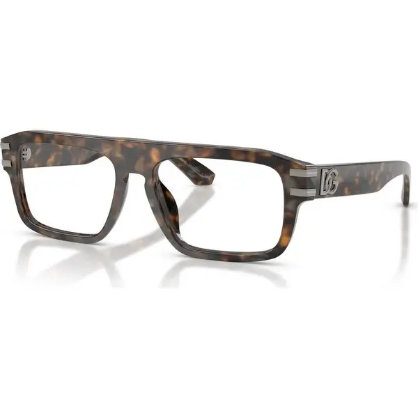 Dolce & Gabbana 56mm Rectangle Optical Glasses - Blue