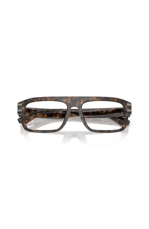 Dolce & Gabbana 56mm Rectangle Optical Glasses - Blue