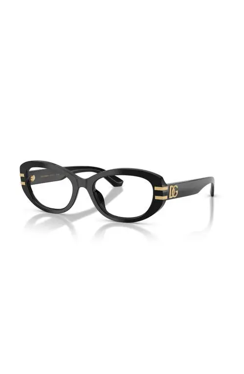Dolce & Gabbana 54mm Butterfly Optical Glasses - Black