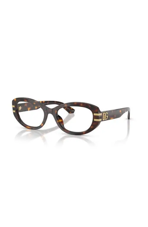 Dolce & Gabbana 54mm Butterfly Optical Glasses - Tortoise