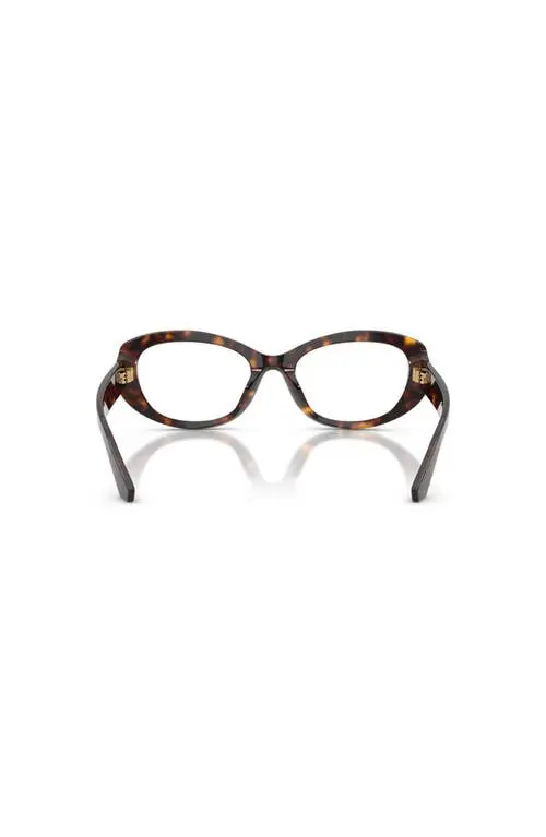 Dolce & Gabbana 54mm Butterfly Optical Glasses - Tortoise