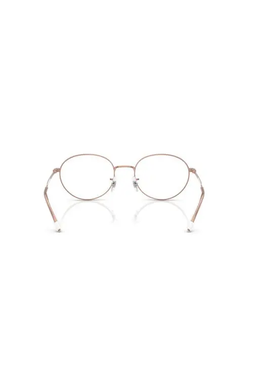 Ray-ban 52mm Oval Optical Glasses - Copper