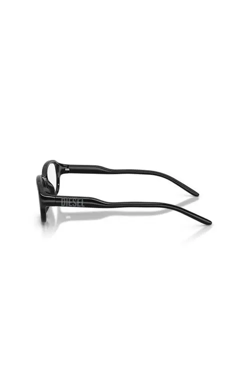 DIESEL® 53mm Rectangle Optical Glasses - Black
