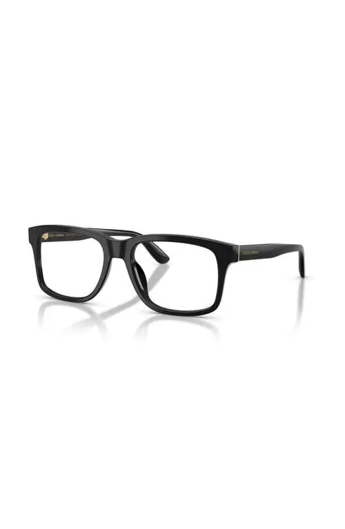Dolce & Gabbana 53mm Square Optical Glasses - Black