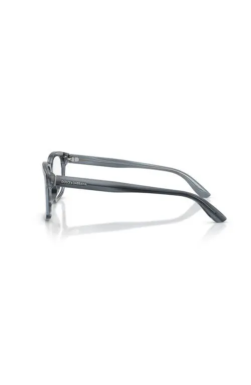 Dolce & Gabbana 53mm Square Optical Glasses - Blue