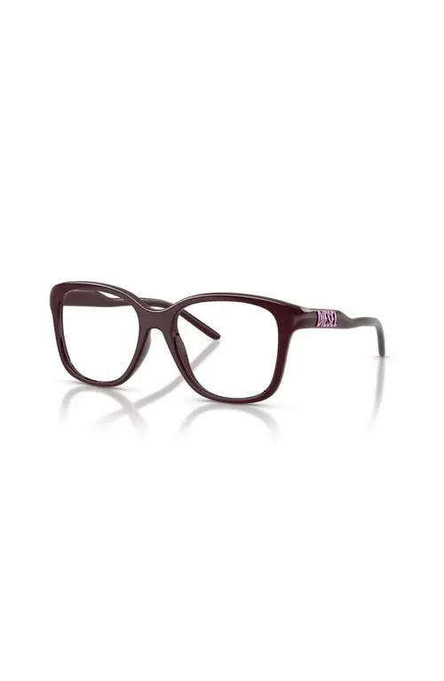 DIESEL® 52mm Rectangle Optical Glasses - Red