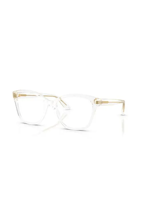 Dolce & Gabbana 56mm Butterfly Optical Glasses - Transparent