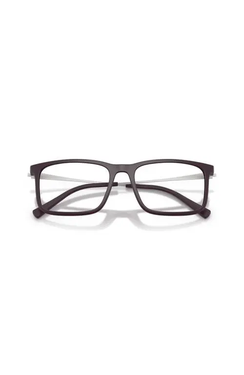Armani Exchange 55mm Irregular Optical Glasses - Brown