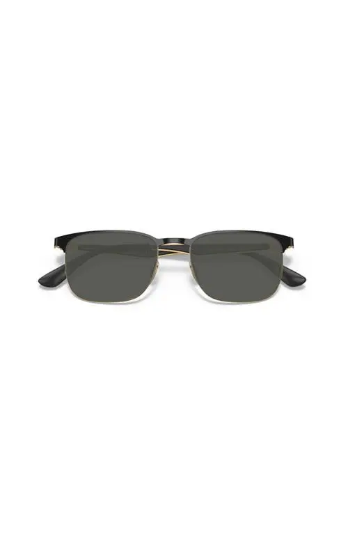 Ray-ban 56mm Square Optical Glasses - Black