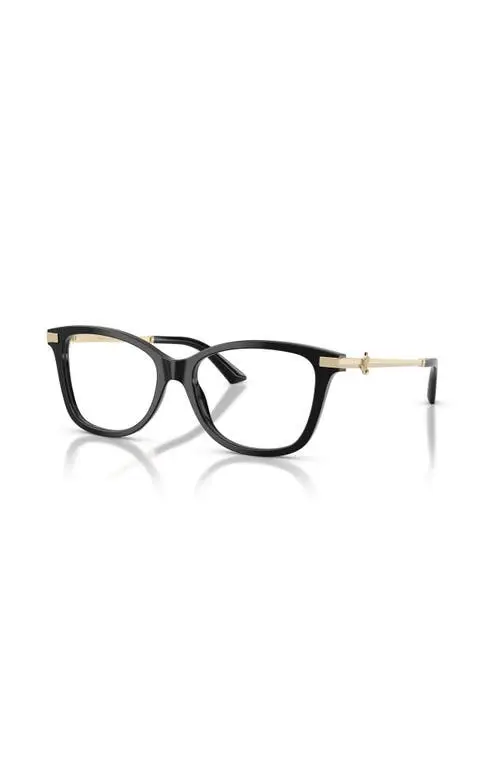JIMMY CHOO 54mm Rectangle Optical Glasses - Black