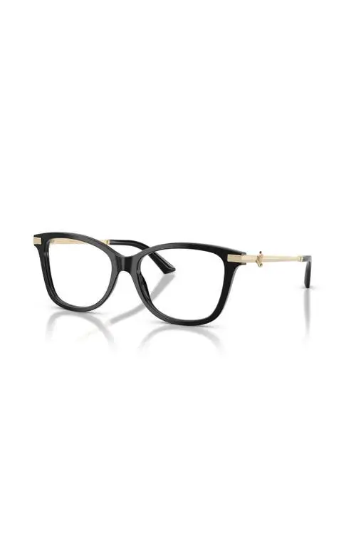 JIMMY CHOO 54mm Rectangle Optical Glasses - Black