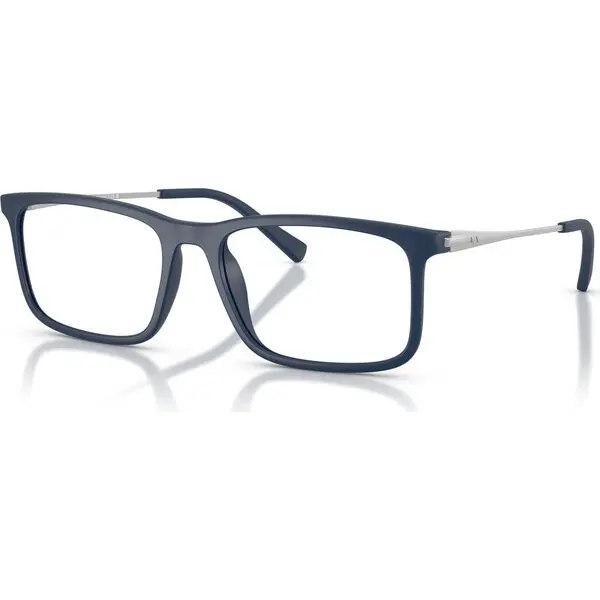 Armani Exchange 57mm Irregular Optical Glasses - Blue